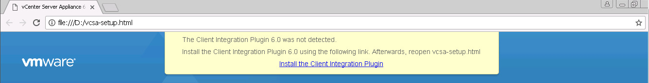 "The Client Integration Plugin 6.0 was not detected." - VCSA 6.0 Web client error | TechCrumble