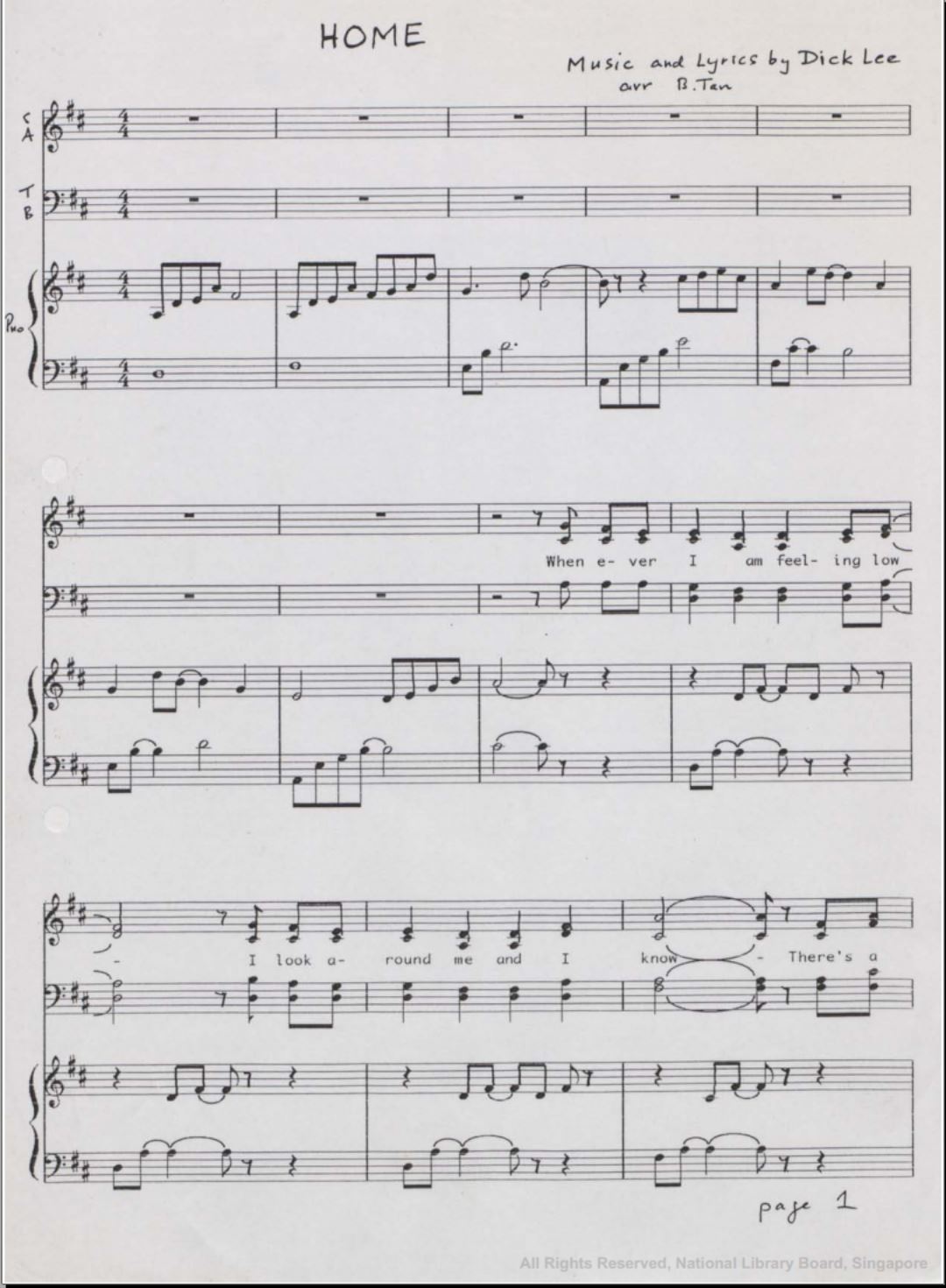 Family FECS: Home (Lyrics & Music Scores)