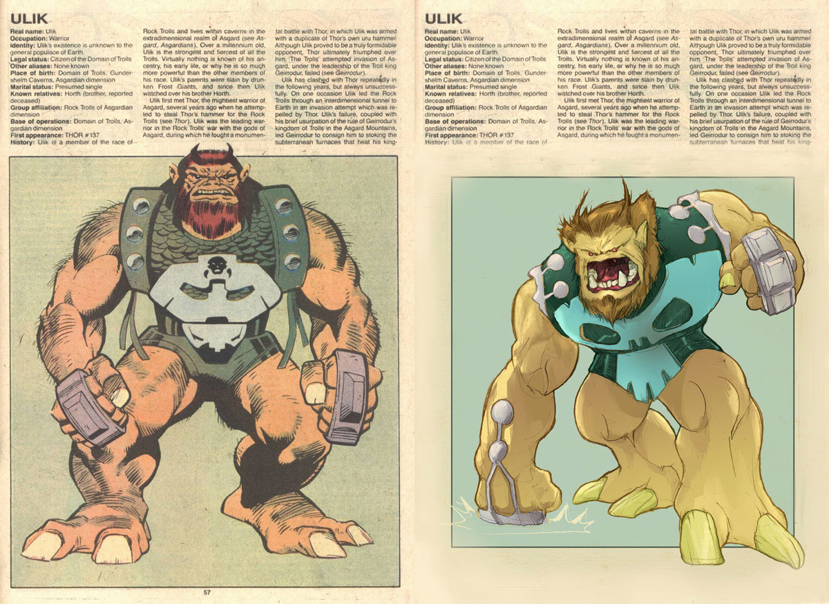 The Official Handbook to the Marvel Universe - REDUX Edition: ULIK by ...