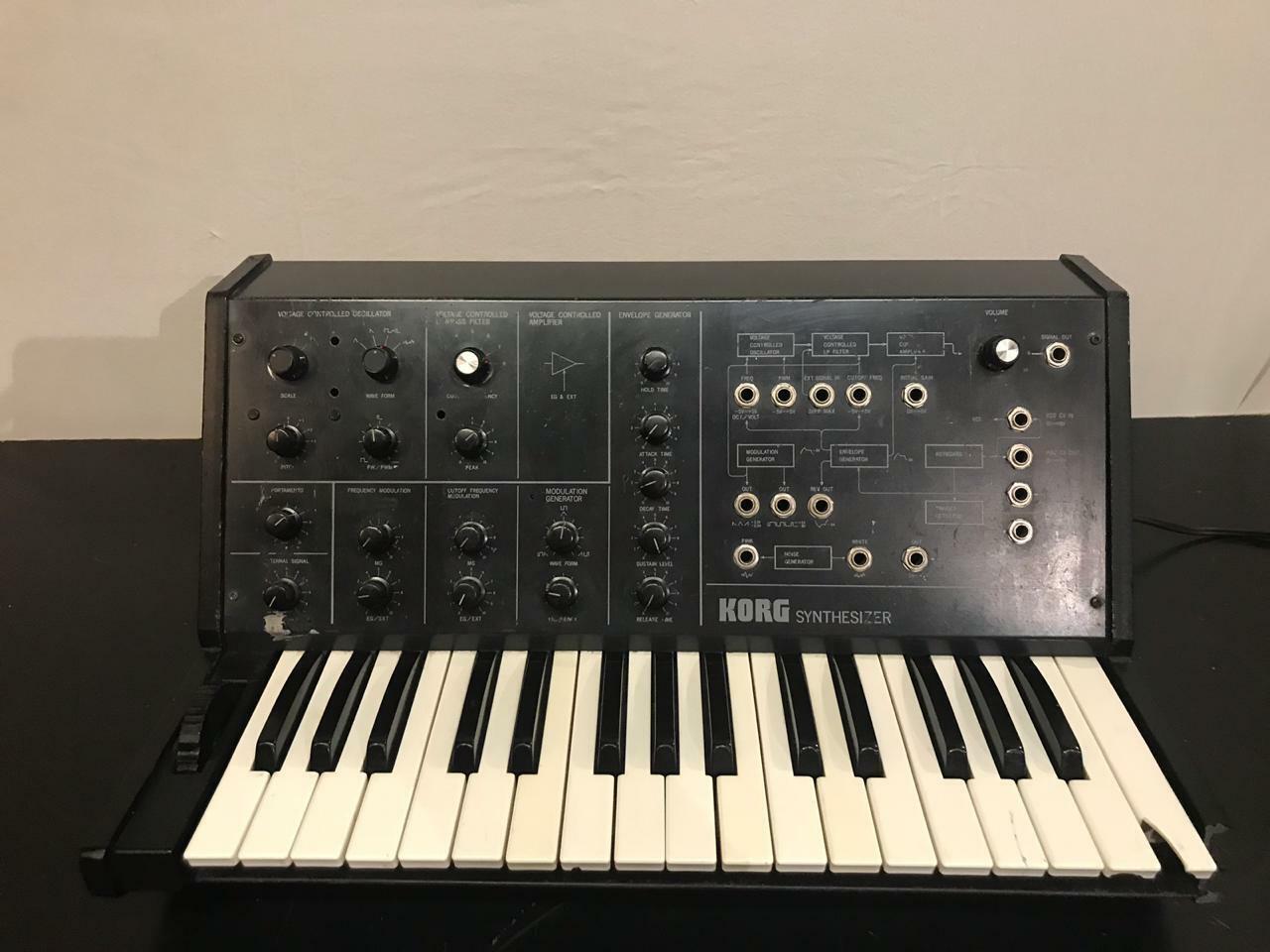 MATRIXSYNTH: Korg MS-10 Synthesizer SN 130010 with Custom Road Case