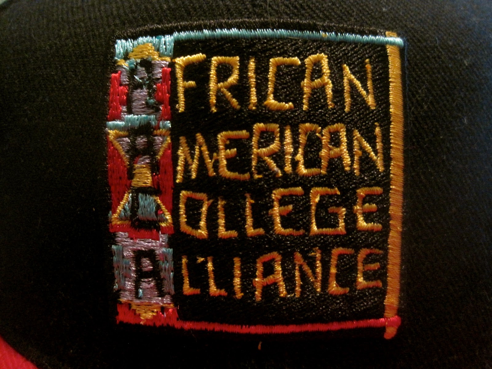 DON D WORLD: African American College Alliance 1991 Snapback hat