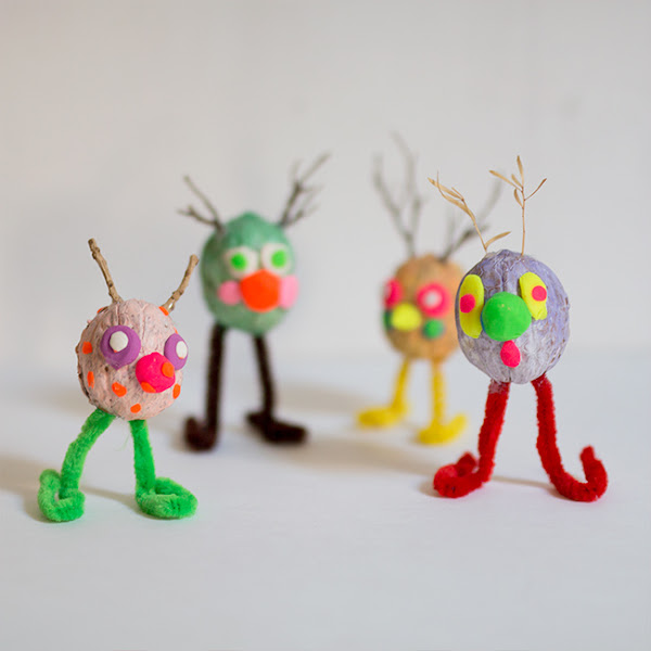 misako mimoko: DIY Magical Walnut creatures