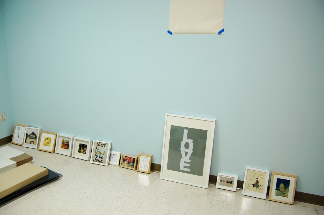 Down and Out Chic: Foster Care Visitation Room: Art Wall