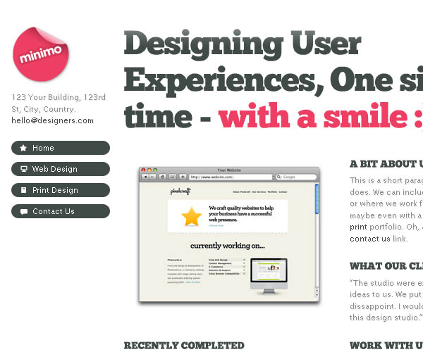25 Awesome XHTML/CSS/ HTML5 Website Templates | Mow Design | Graphic ...