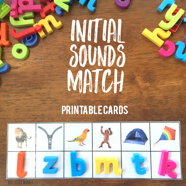 Initial Sounds Match Cards | you clever monkey