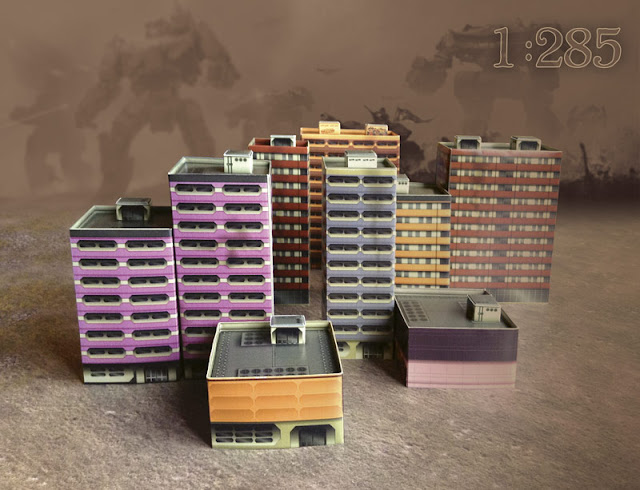 Wargame News and Terrain: WargamePrint: New Paper City Models ...