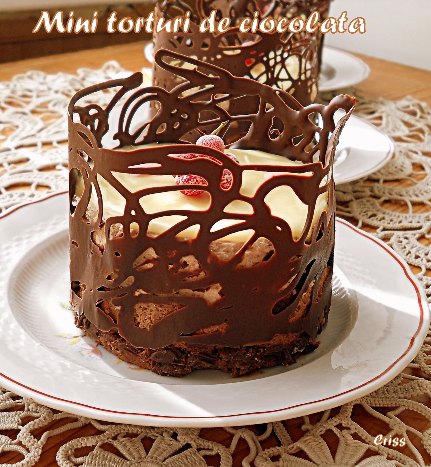 Arome si culori : Mini torturi de ciocolata