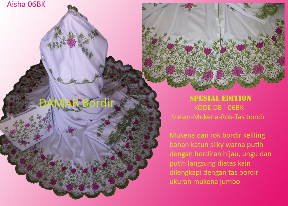 Mukena Bordir ( Damar Bordir )