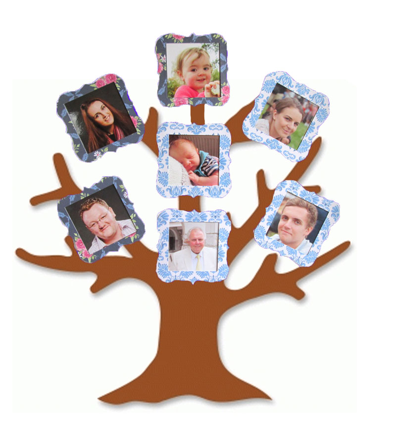 Silhouette UK: Magnetic family tree photo gallery