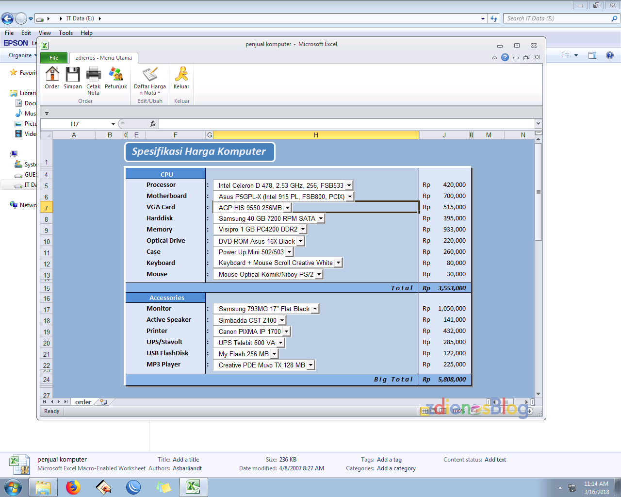 Ribbon Menu Office 2007 yang Terlupakan - blog zdienos