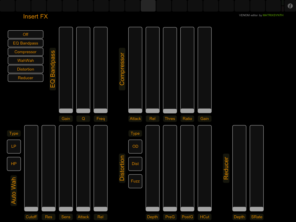MATRIXSYNTH: TouchOSC Template for the M-Audio Venom