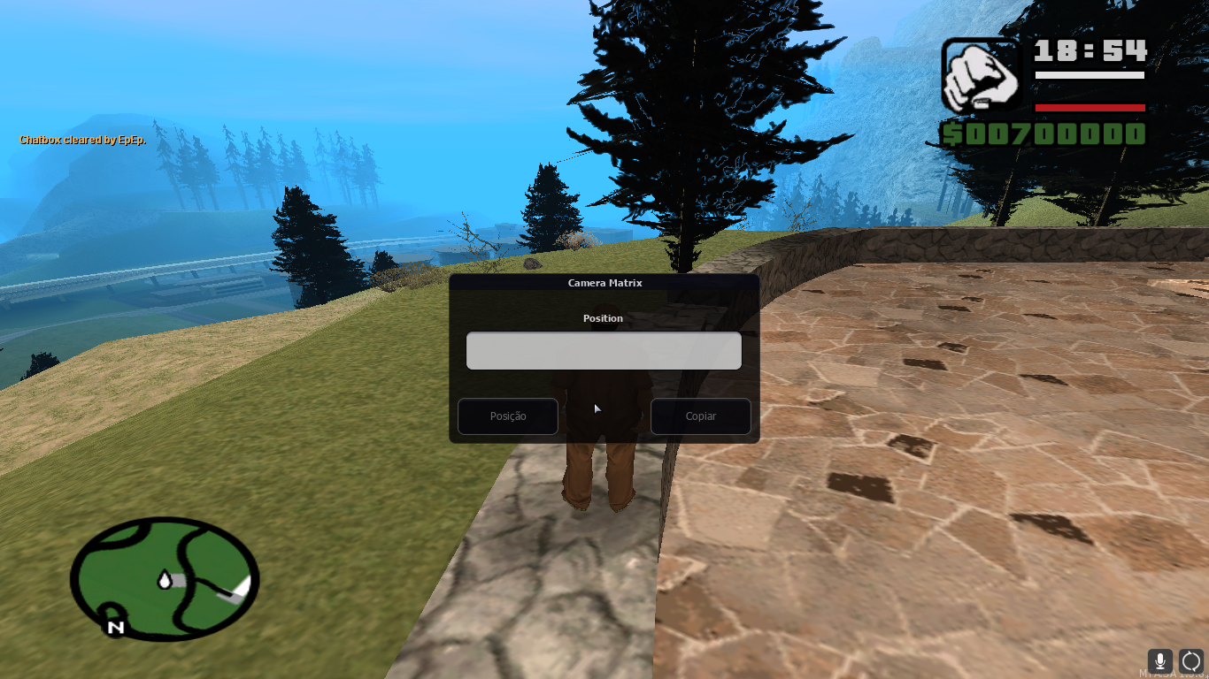 Sistema simples de gerar posição da 'Camera Matrix' - MTA Brasil