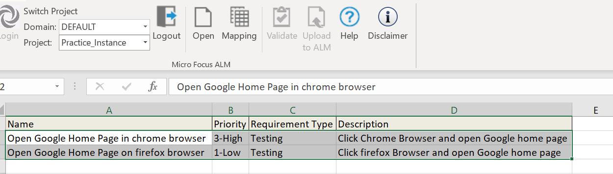 Importing Requirements into HP-ALM Using Excel - QA Automation