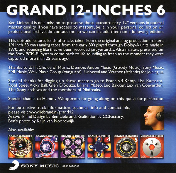 Grand12inches: Ben Liebrand ‎– Grand 12-Inches 6 / 4CD / 2009