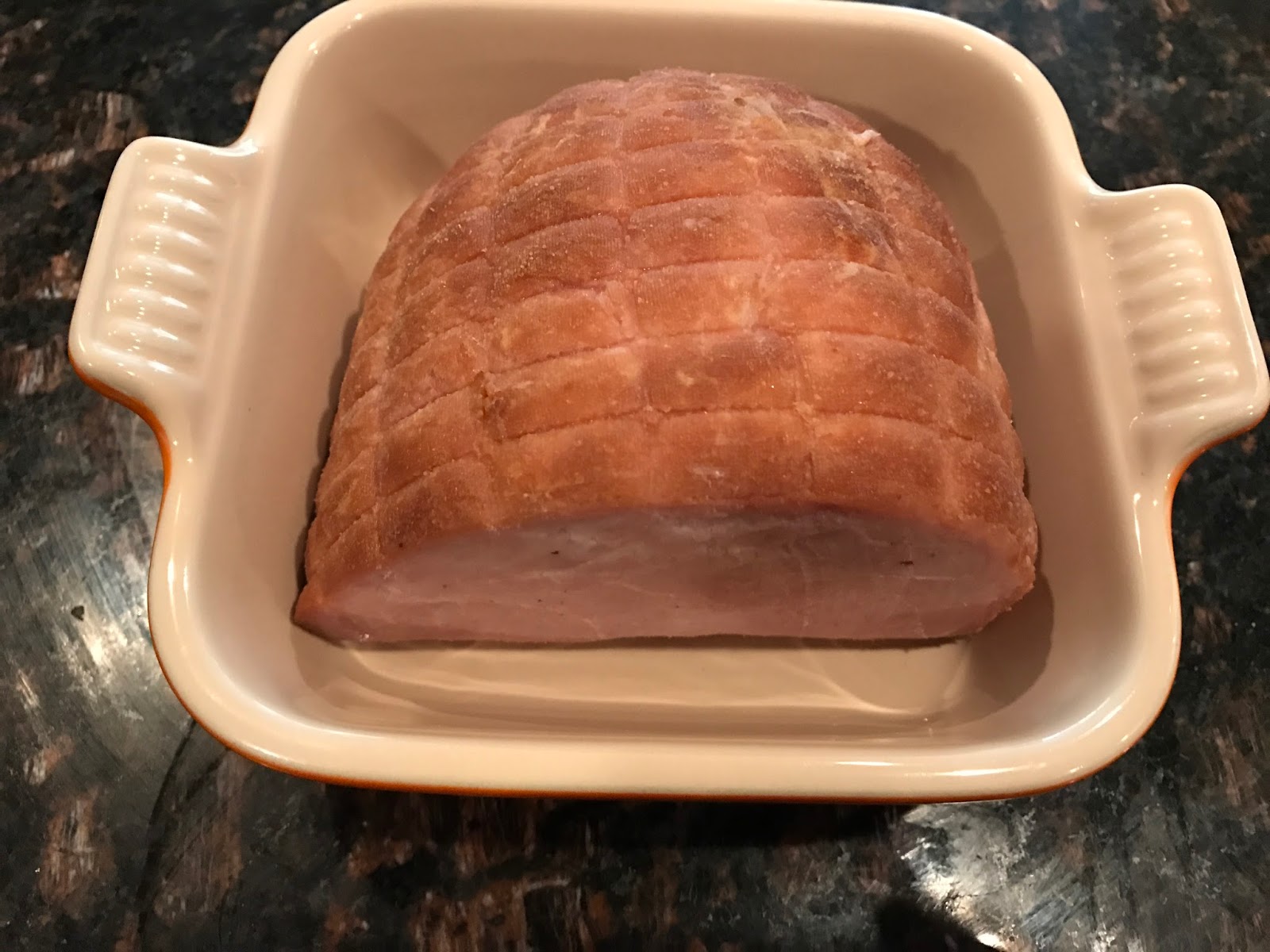 Little Baked Ham with Honey, Orange and Cloves