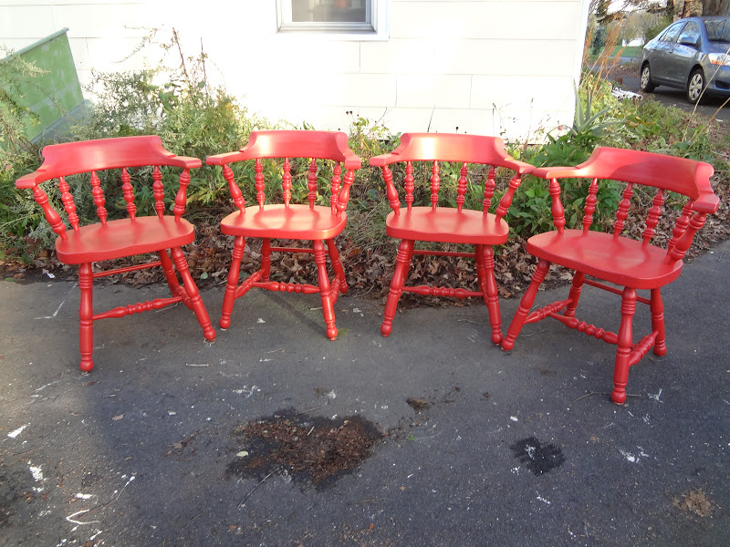 Heir and Space: A Swedish Red Dining Set