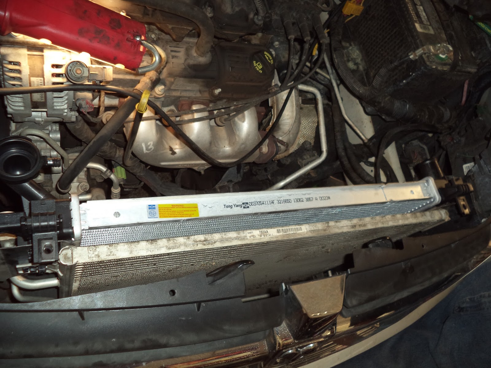 Tear it up, fix it, repeat: 08 Dodge Grand Caravan Radiator Replacement