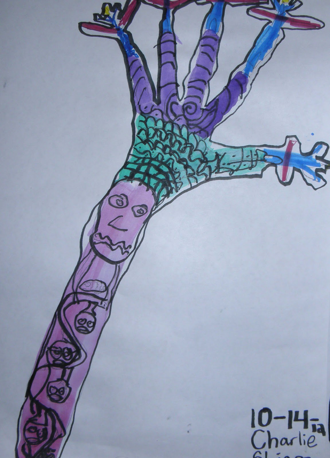 Jenny Liang's Painting and Drawing Blog: Creative Drawing - Spooky Hands