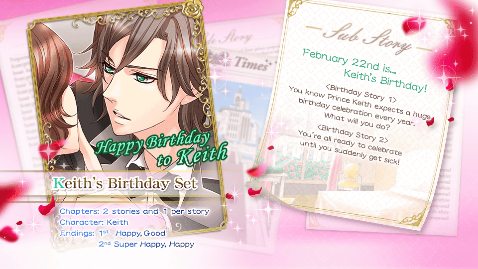 [เฉลย] Be My Princess - Sub Story : Keith's Birthday Set Walkthrough ...
