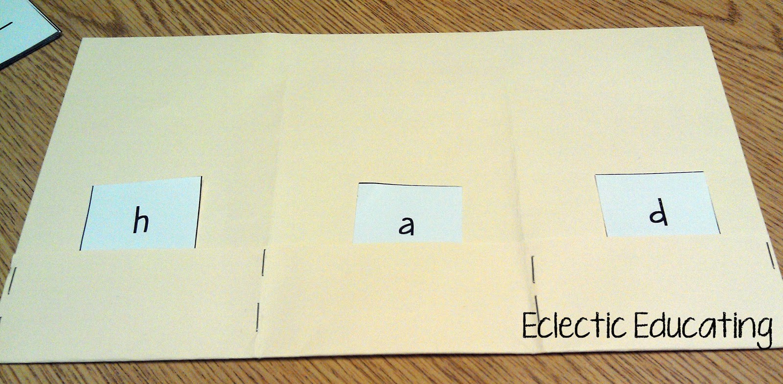 Eclectic Educating: Make - A - Word Folders