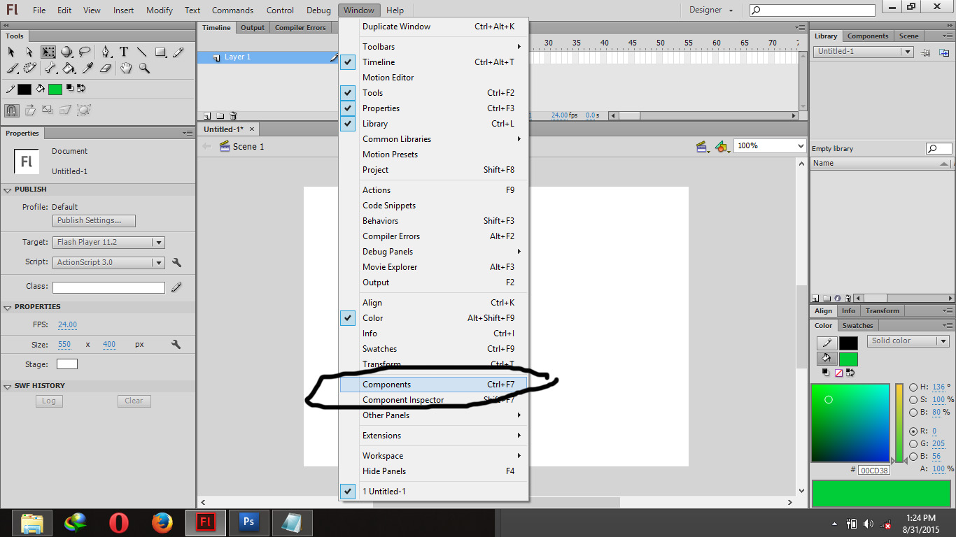 FLASH | Cara Membuat Button Navigasi antar Frame di ADOBE FLASH CS6 | PANGERANOVI