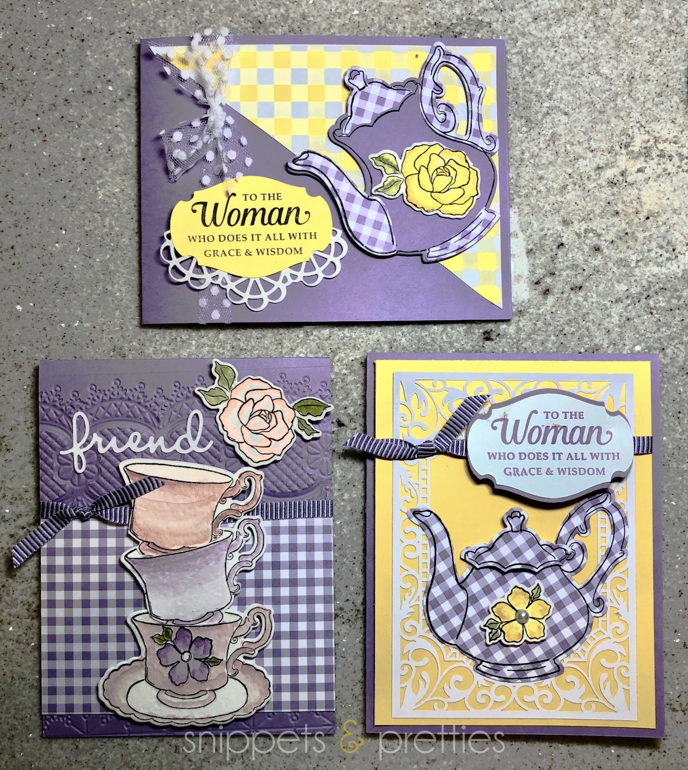 Snippets and Pretties: Tea Time & Together Cards