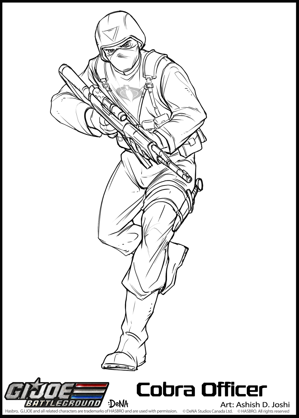 ATOMIC HERMIT: G.I.JOE Battleground line Art