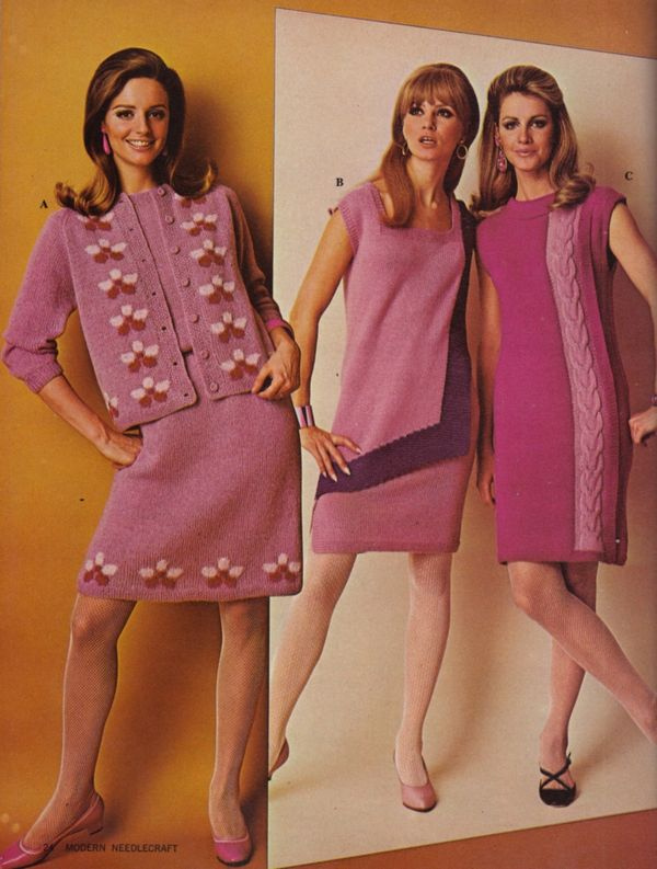 Colorful Women's Knitting Sweaters of the 1960s ~ Vintage Everyday