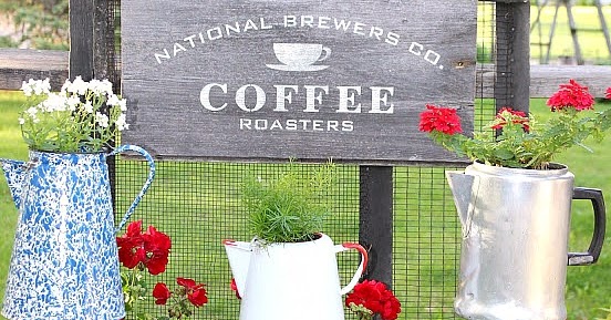 Rustic Christmas Coffee Sign & Stenciled Decor | Organized Clutter