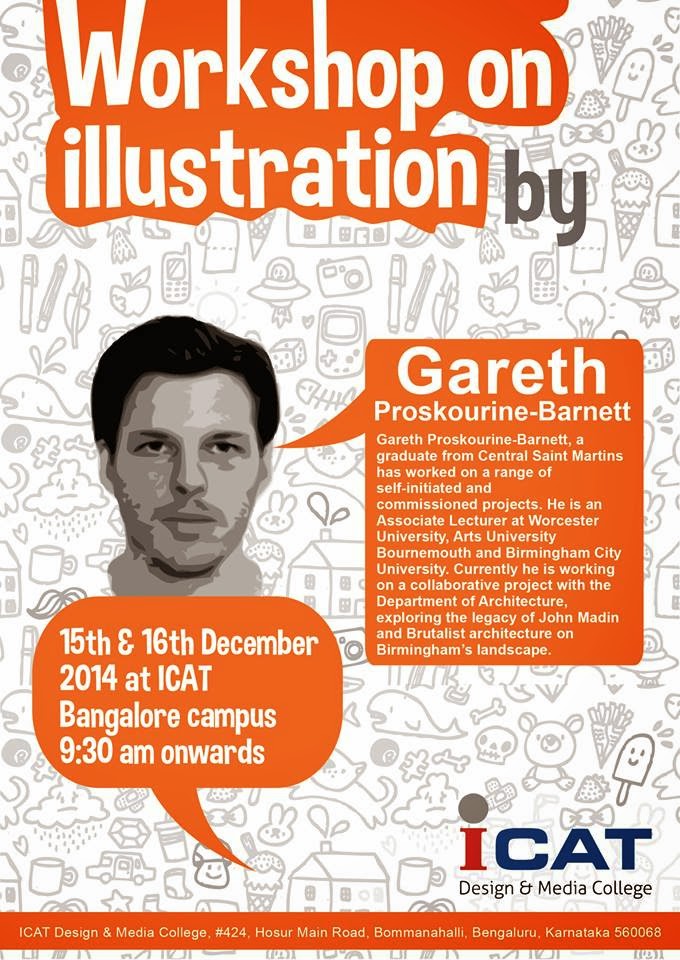 ICAT Design & Media College: Workshop on Illustration @ ICAT Campus