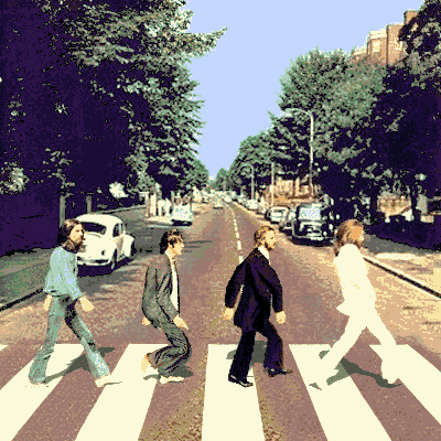 Animadores por una causa: The Beatles Abbey Road - gif animado ...