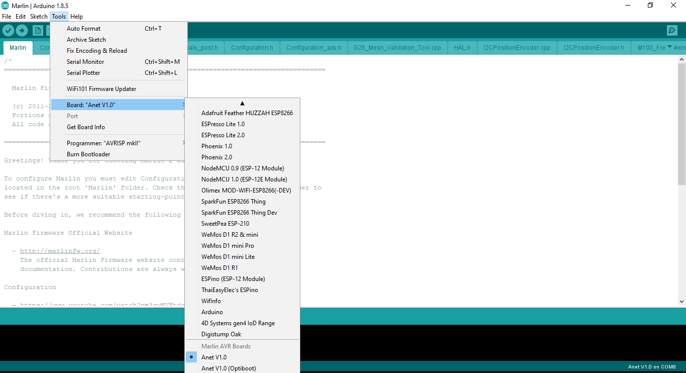 Anet V1 5 Board Arduino