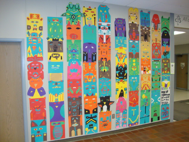 Thomas Elementary Art: 4th Grade Totem Poles