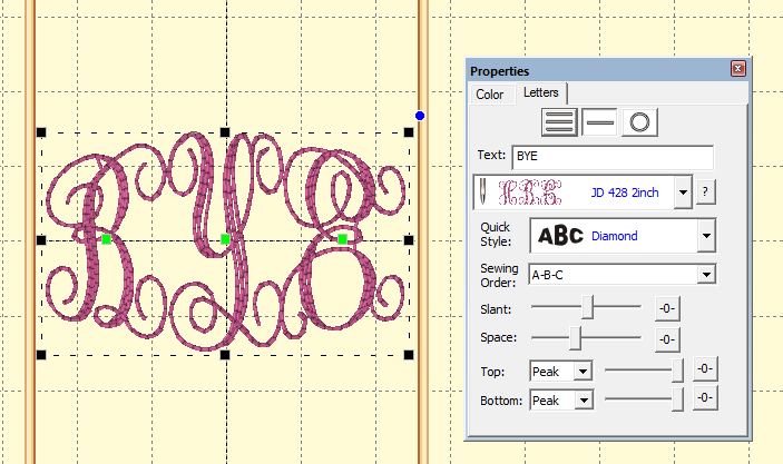 With Glittering Eyes: Stitching Monograms with Embrilliance Essentials