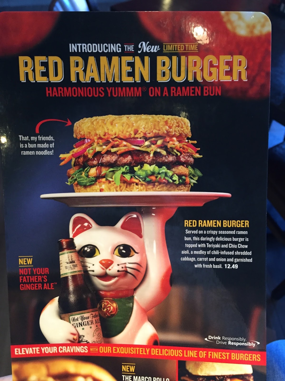 Red Ramen Burger From Red Robin / レッドロビンのレッドラーメンバーガー ~ I'm Made of ...