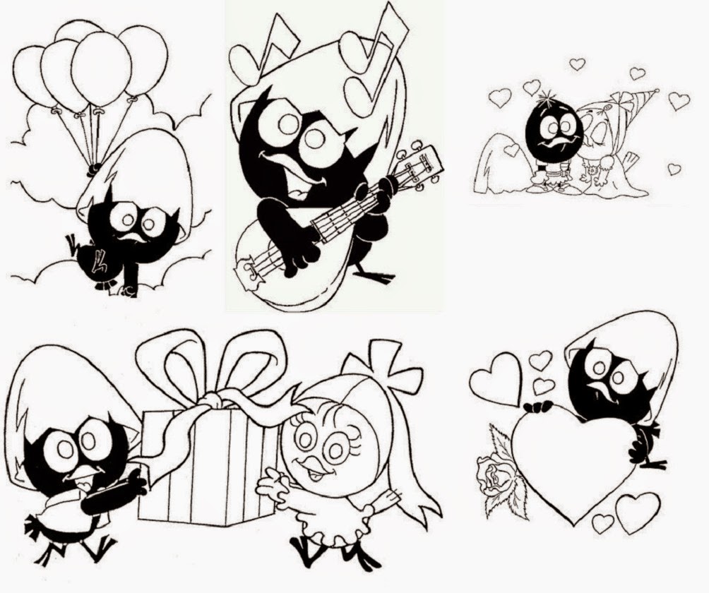 Colour Drawing Free Wallpaper: Calimero For Kid Coloring Drawing Free ...
