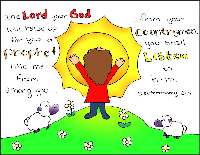Doodle Through The Bible: Deuteronomy 18:15, "The Lord your god will ...