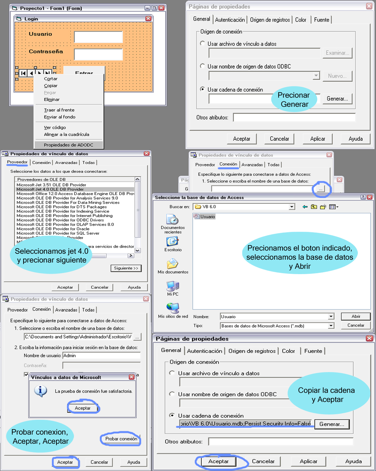 Conectando Base de Datos (SQL server,Acces y MySQL) con (Visual, PHP y Java)