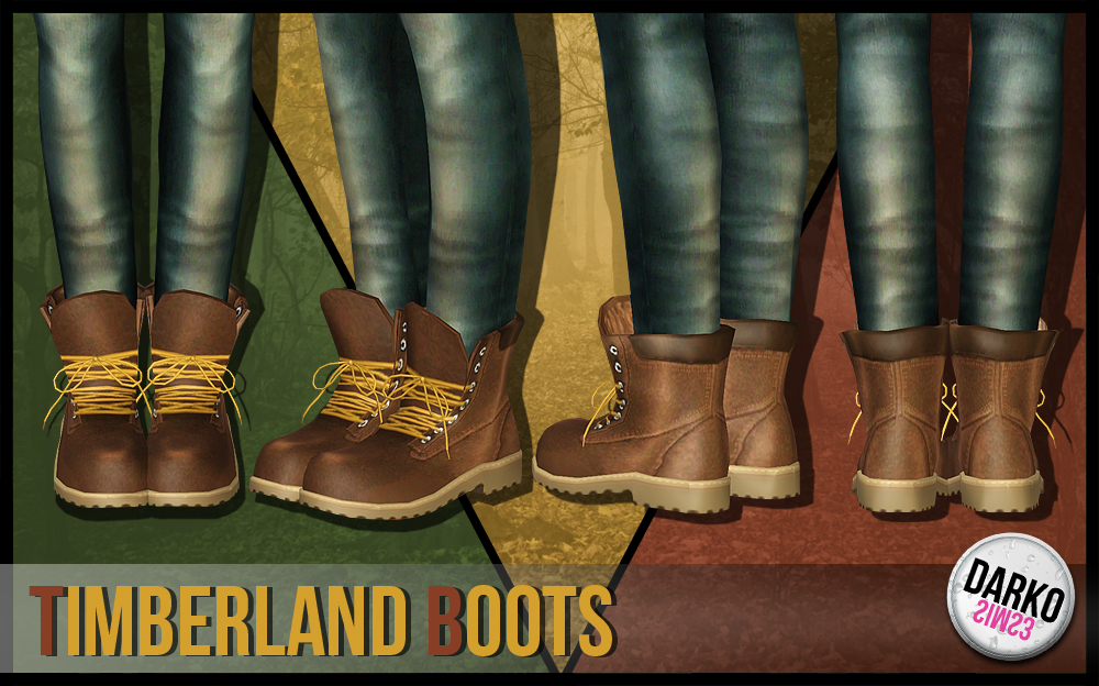 My Sims 3 Blog: Most Viewed - Timberland Boots by Darko