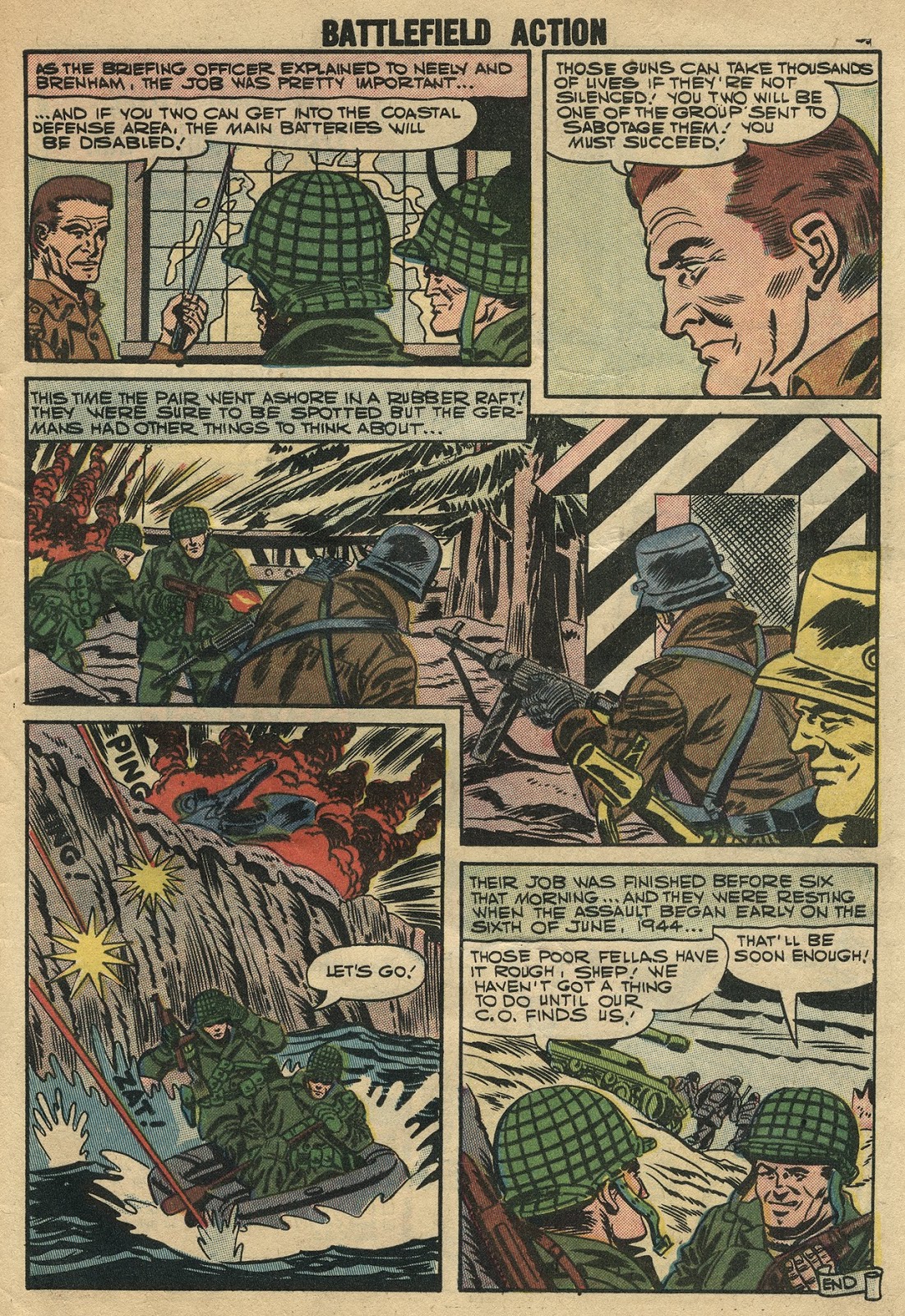 Old-fashioned Comics: Battlefield Action V1 #16 – #62 (1957-1966) / V2 ...