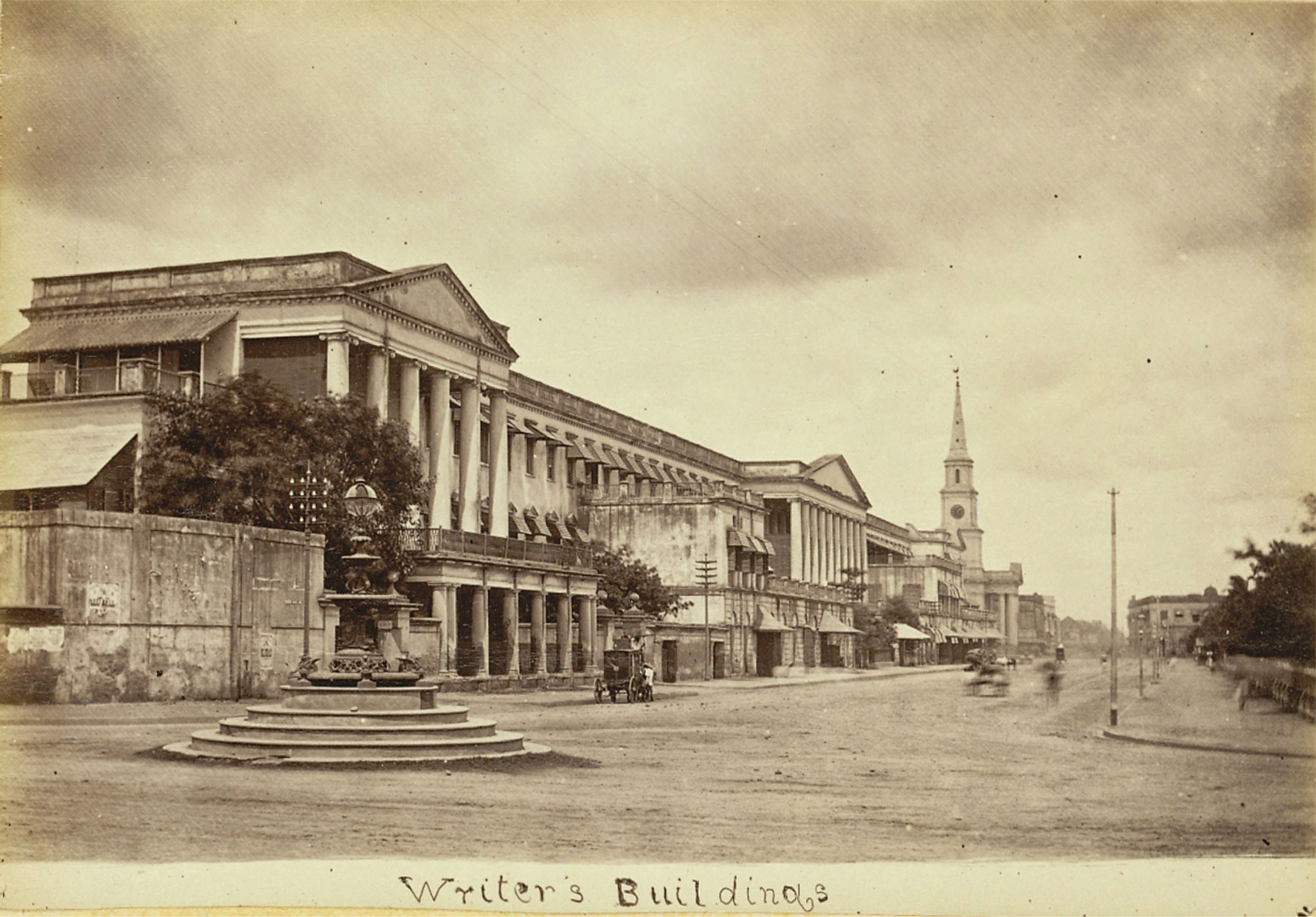 Writers' Building - Calcutta (Kolkata) 1878 - Old Indian Photos