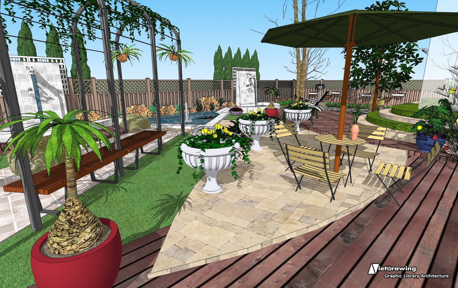 [SKETCHUP] LANDSCAPE MODEL 03 - ANARCHIVN