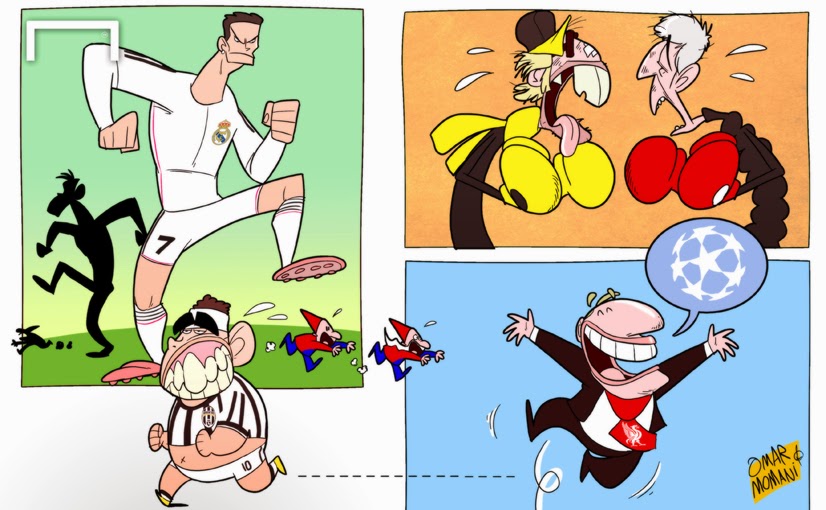 Omar Momani cartoons: The Champions League returns
