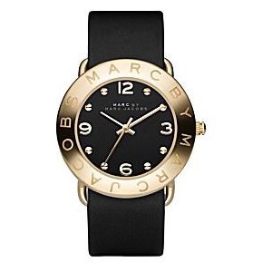 Bags & Bags: MBMJ Amy Watch - Black Strap / Gold Face