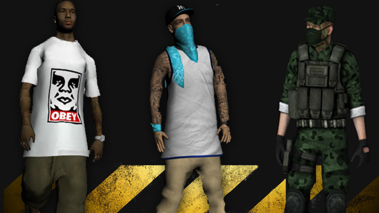 Nuevo skin selector HD Para el gta san andreas by ElielMods