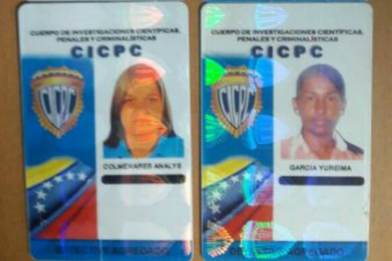 Detenidas funcionarias del Cicpc que suministraban datos a banda de ...