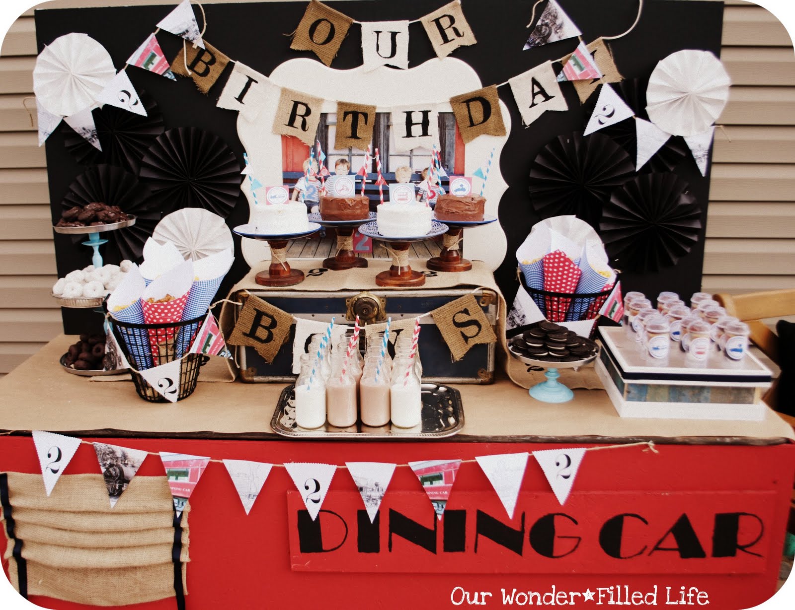 Our Wonderfilled Life: Vintage Wheels Party for 4: Projects