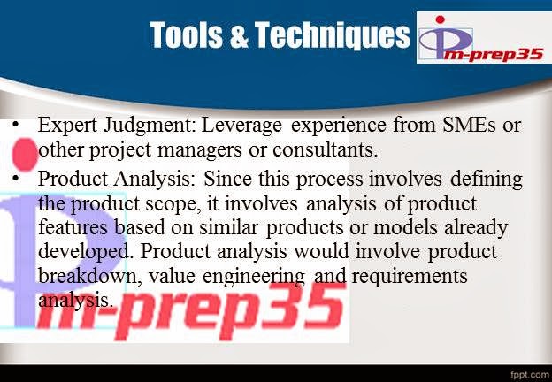pm-prep35: Project Scope Management - Define Scope Process