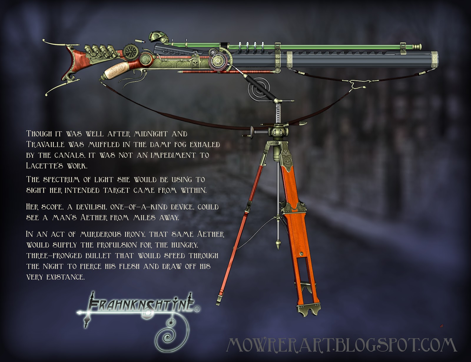Mowrer Art Steampunk Frankenstein and more: Steampunk Aether Rifle on ...