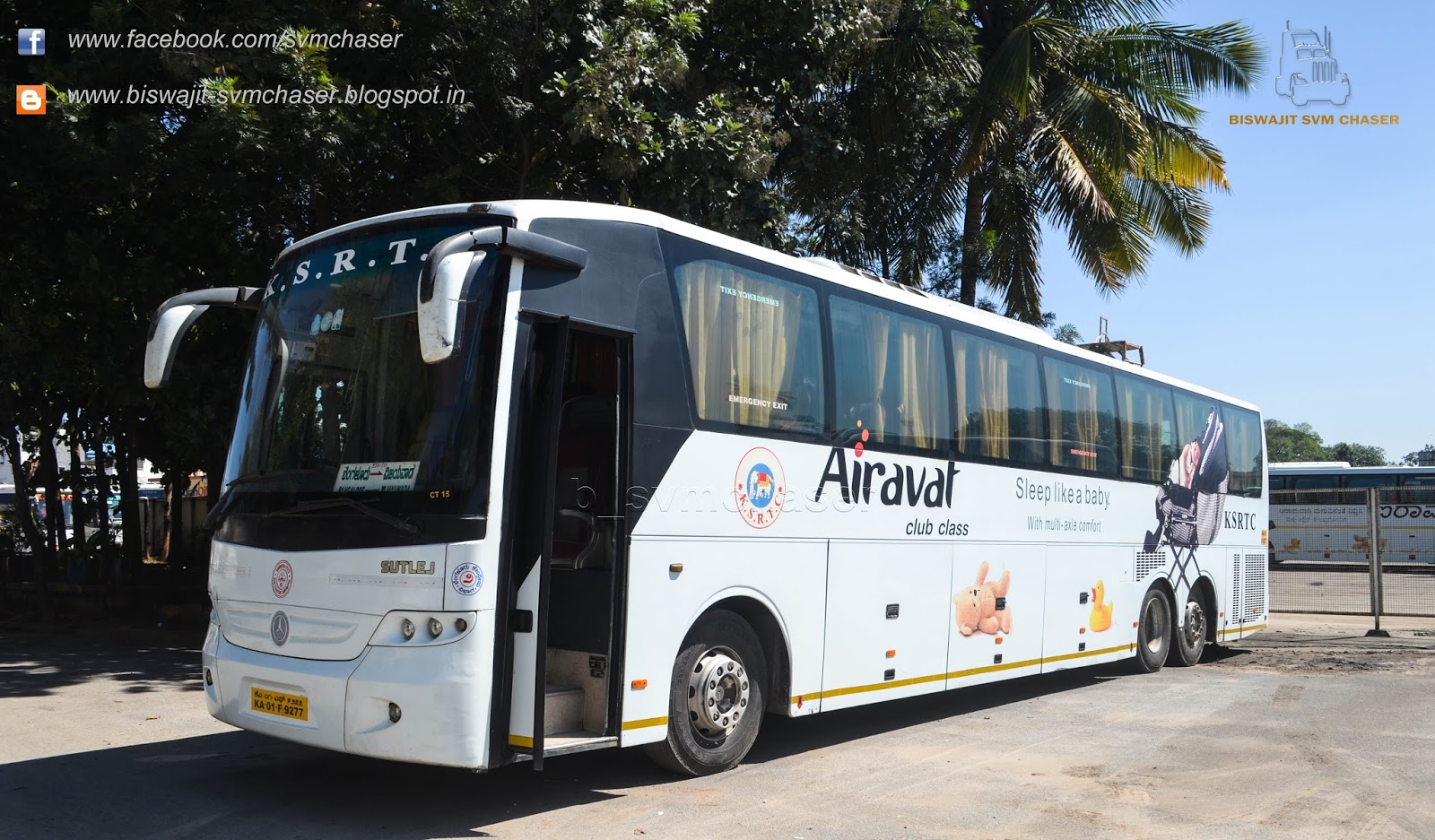 KSRTC Airavat Club Class Mercedes Benz Multiaxle KA01 F 9277 | Biswajit ...